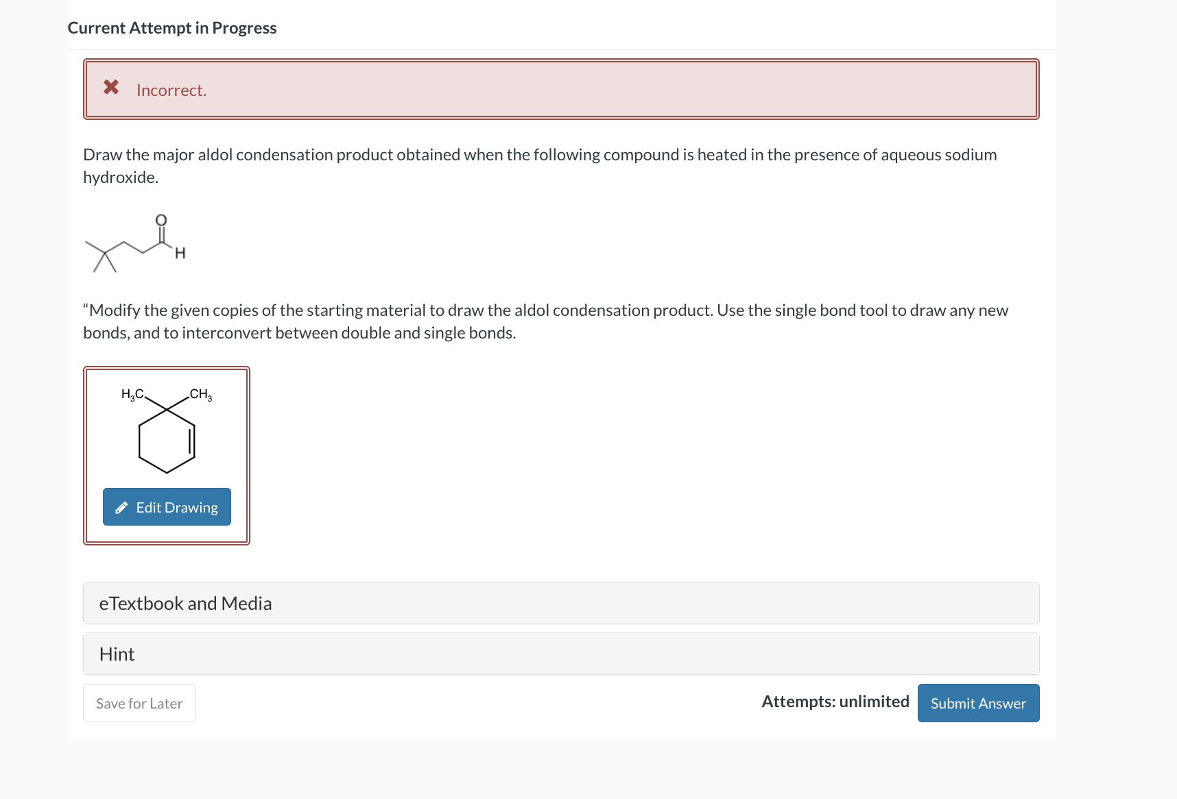 Solved Current Attempt in ProgressX Incorrect.Draw the major | Chegg.com