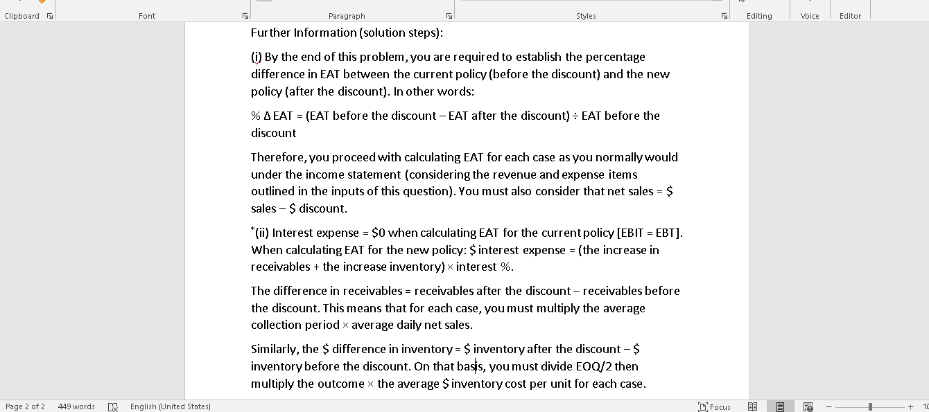 Clipboard Font Paragraph Styles Editing Voice Editor | Chegg.com