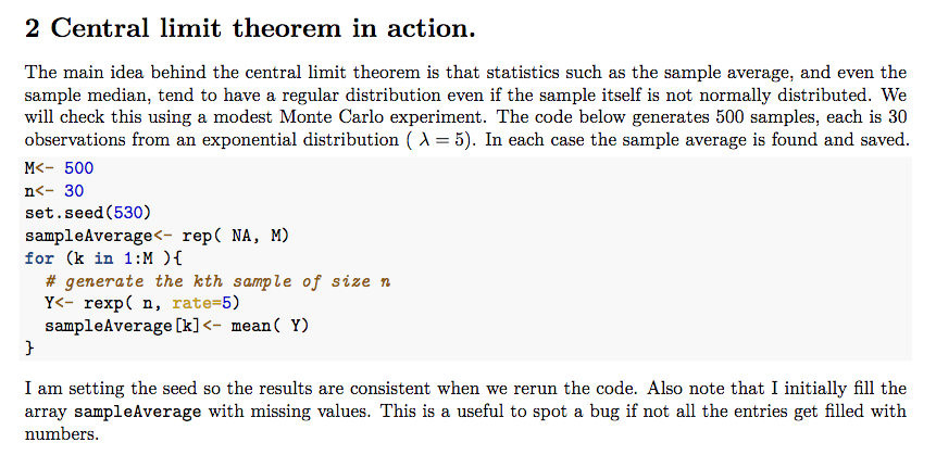 Solved 2 Central limit theorem in action. The main idea | Chegg.com