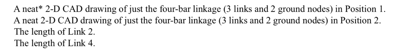 Solved PROBLEM 1: GRAPHICAL LINKAGE SYNTHESIS [20 points) | Chegg.com