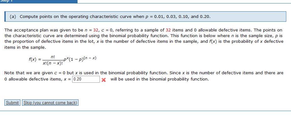 Solved (a) ﻿Compute points on the operating characteristic | Chegg.com