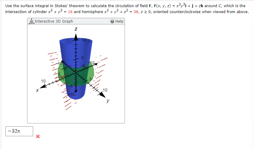 Solved Use the surface integral in Stokes' theorem to | Chegg.com