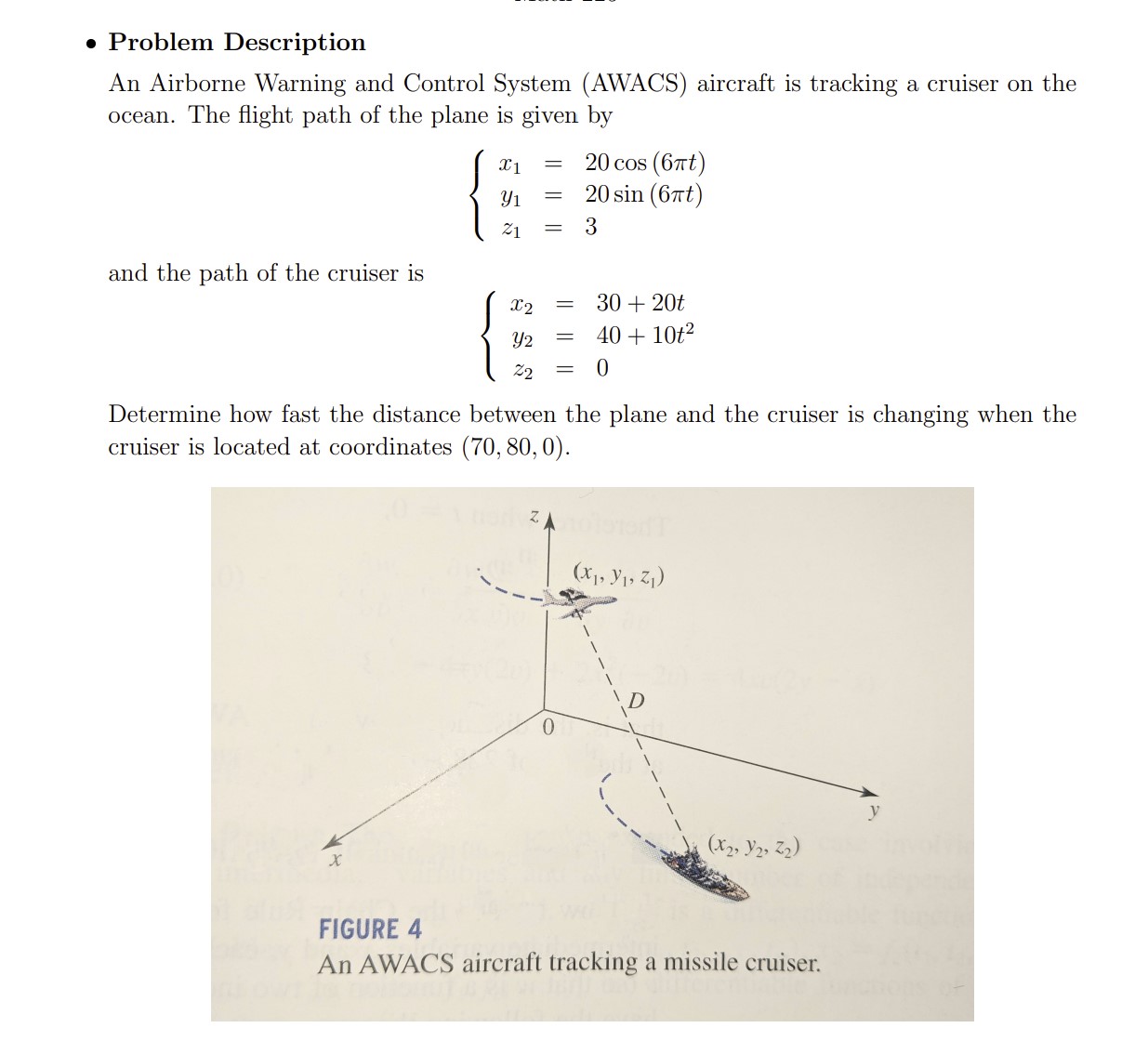 Solved Problem Description An Airborne Warning and Control | Chegg.com