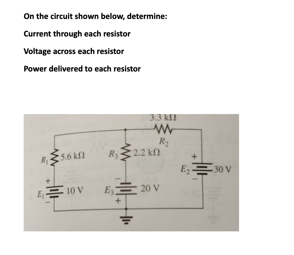 Solved On The Circuit Shown Below Determine Current