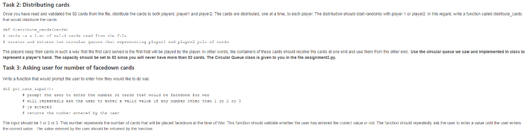 Assignment Goal: Refresher of Python and hands-on | Chegg.com