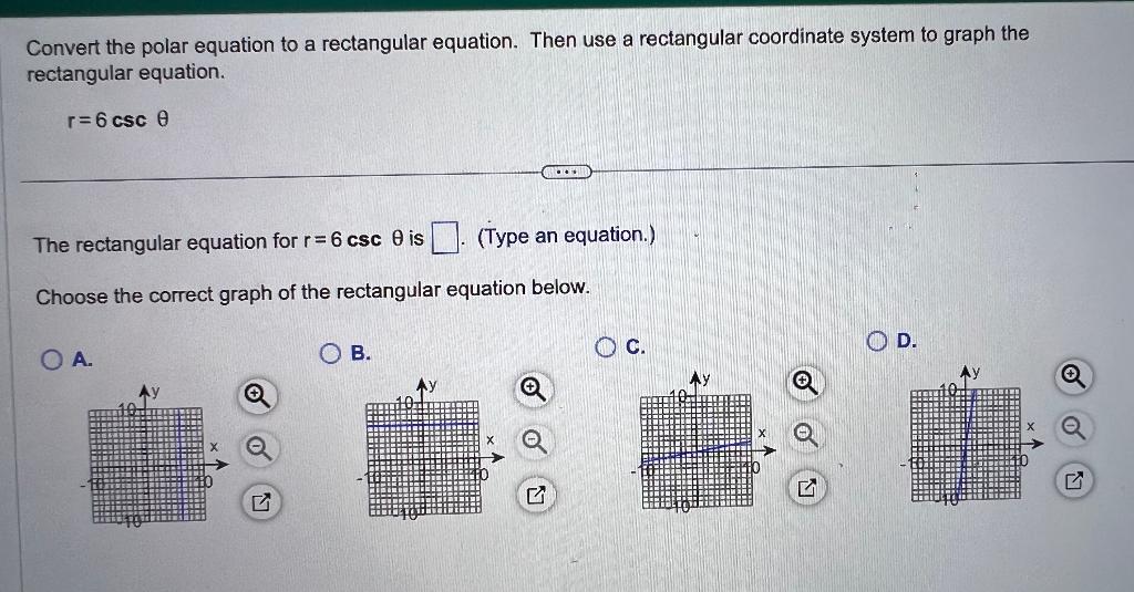 Solved Convert the polar equation to a rectangular equation. | Chegg.com