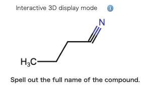 Solved Interactive 3D display mode H2C Spell out the full | Chegg.com