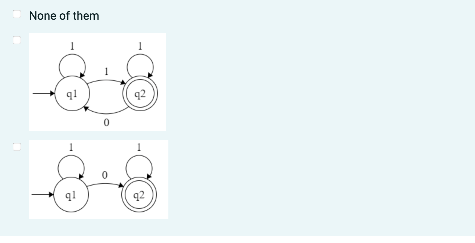 Solved Which of the following are DFAs accepting the | Chegg.com