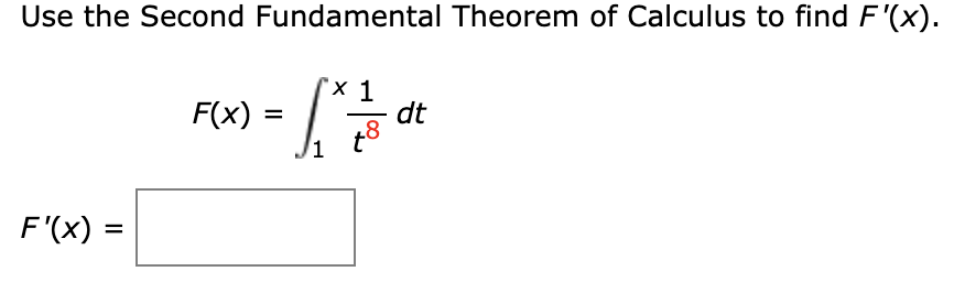 Solved Use the Second Fundamental Theorem of Calculus to | Chegg.com
