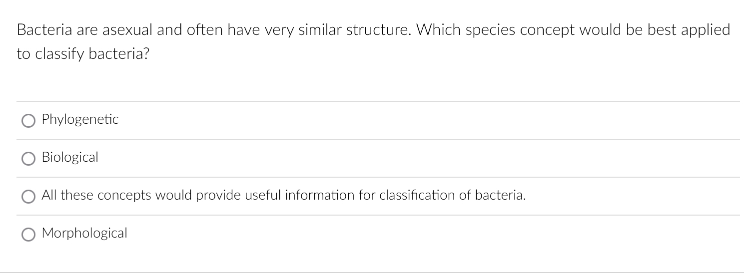 Solved Bacteria are asexual and often have very similar | Chegg.com