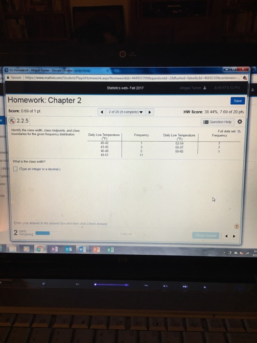 Solved Identify The Class Widthclass Midpointsand Class 2762