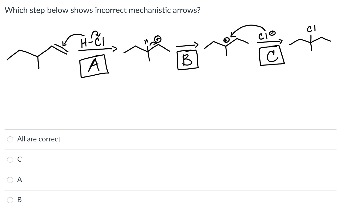 Solved FAST PLS WHich step below shows incorrect mechanistic | Chegg.com