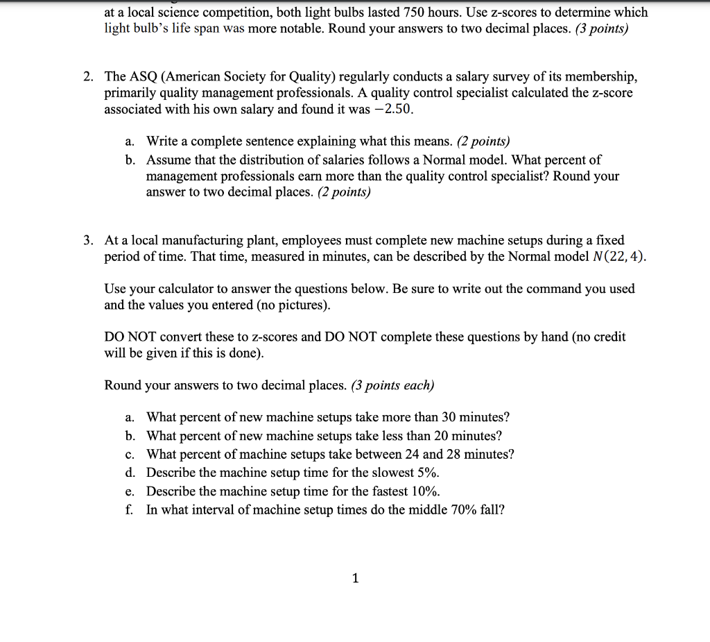 Solved Chapter 5 Written Homework Assignment MATH-138 | Chegg.com