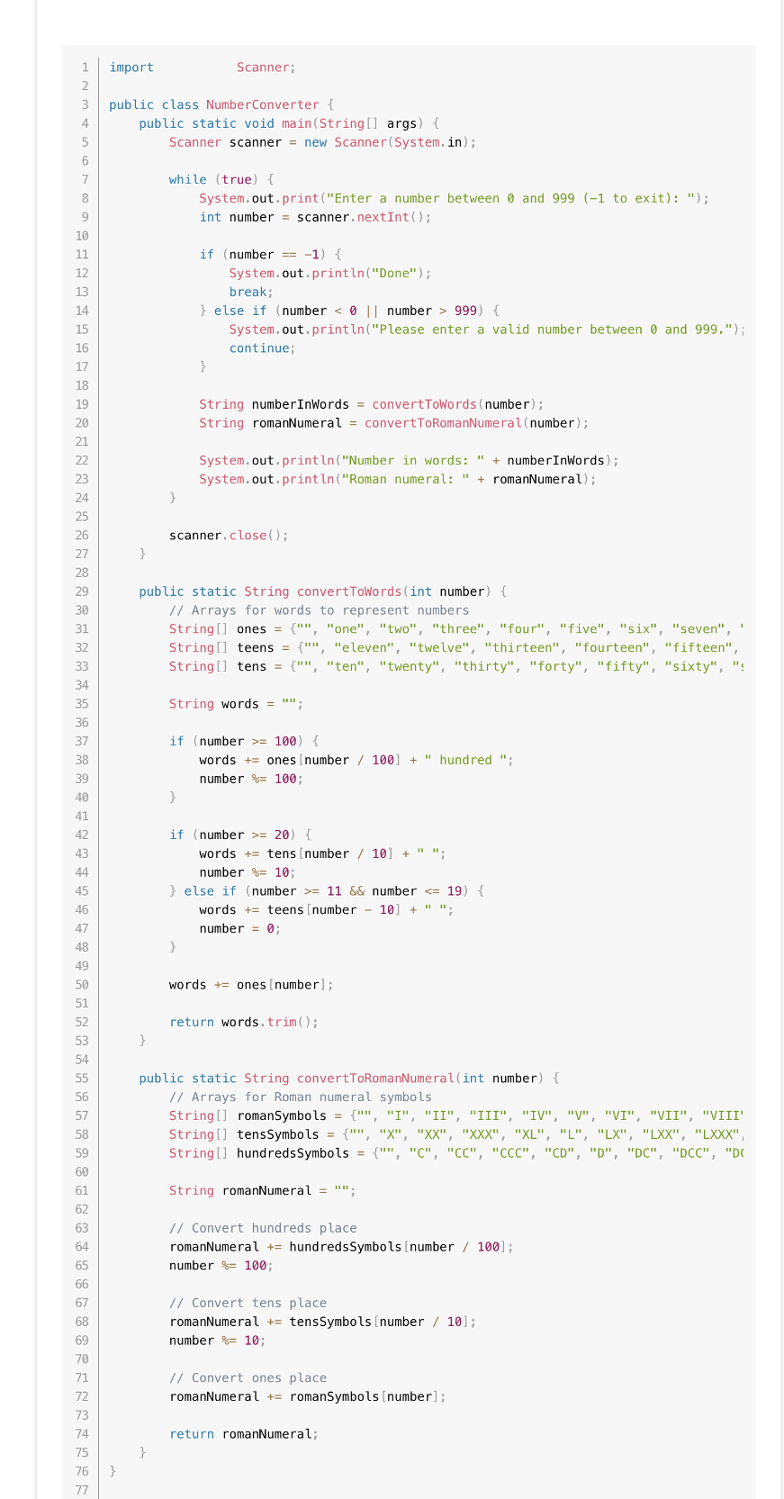 Solved With this solution, how to print out 103 to one | Chegg.com