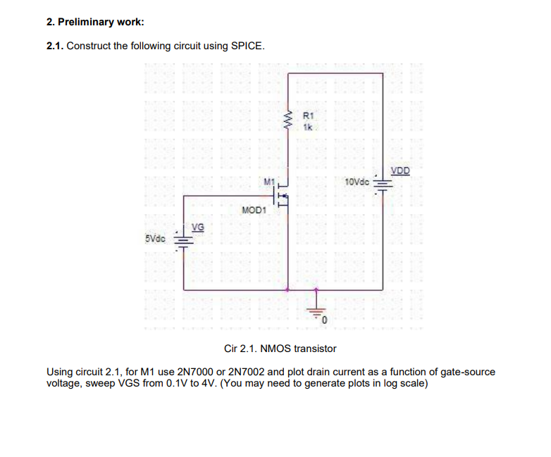 Solved Preliminary work:2.1. ﻿Construct the following | Chegg.com