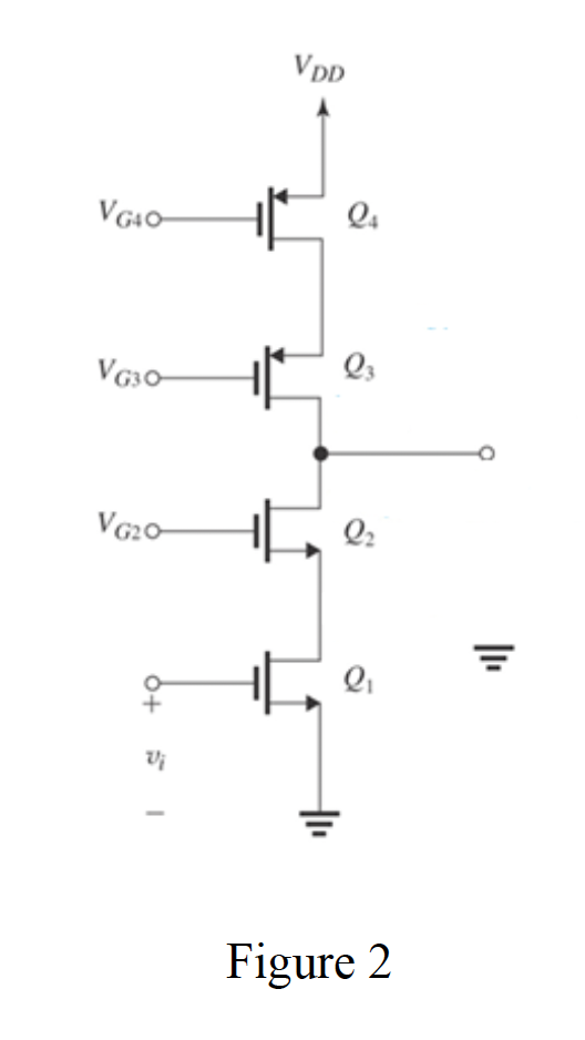 Solved 2. Consider the cascode amplifier of Figure 2 with | Chegg.com