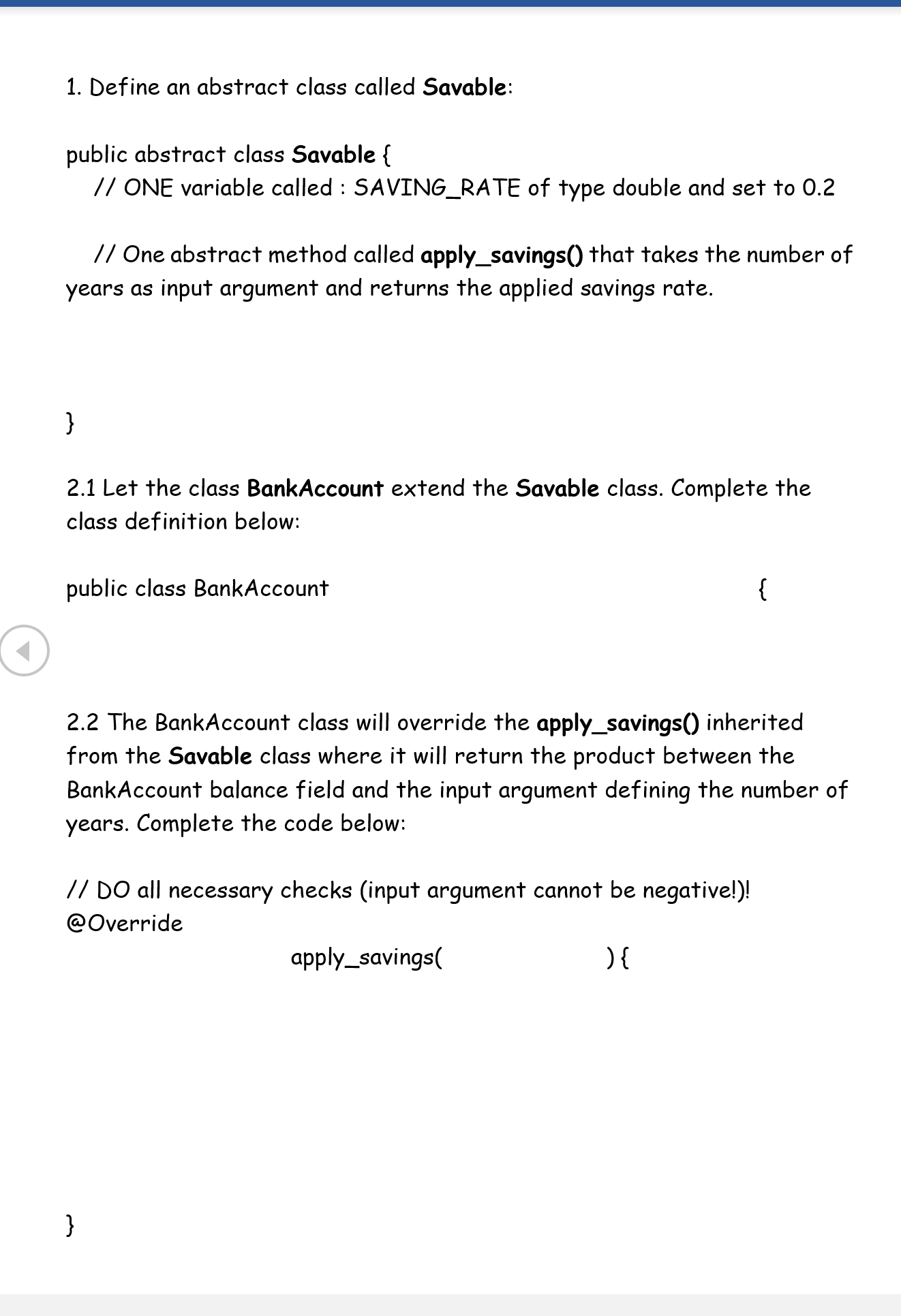 Solved public boolean equals(Object other) { Question 1 | Chegg.com
