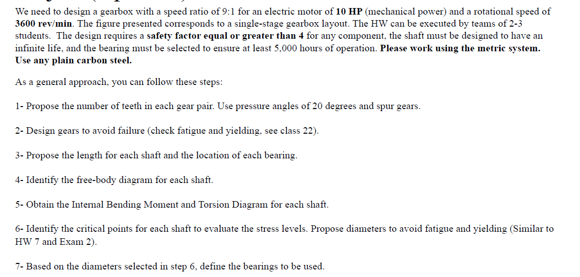 Solved We need to design a gearbox with a speed ratio of 9:1 | Chegg.com