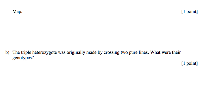 Solved 4. A rice breeder obtained a triple heterozygote | Chegg.com