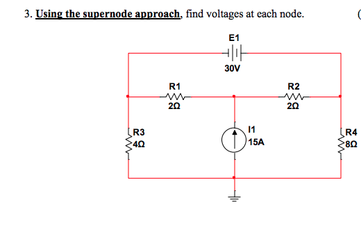 Solved 3. Using the supernode approach, find voltages at | Chegg.com