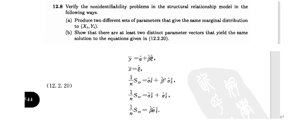 Solved Verify the nonidentifiabiIity problems in the | Chegg.com