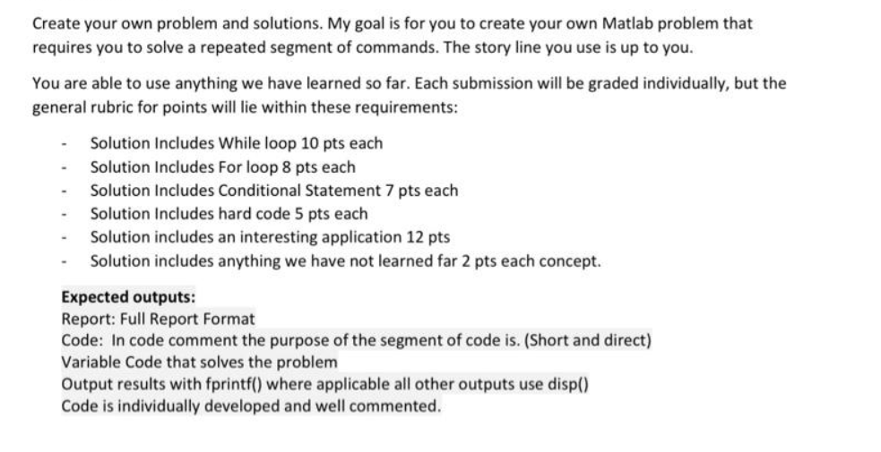 Solved Please Use Matlab To Complete Coding Assignment 