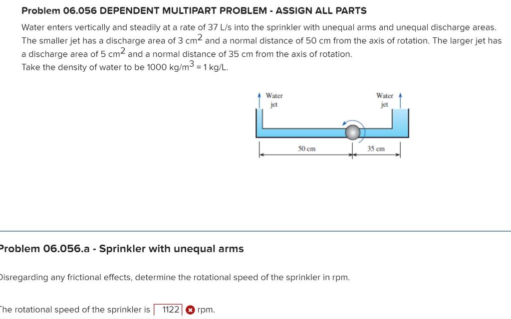 Solved Problem 06.056 DEPENDENT MULTIPART PROBLEM - ASSIGN | Chegg.com