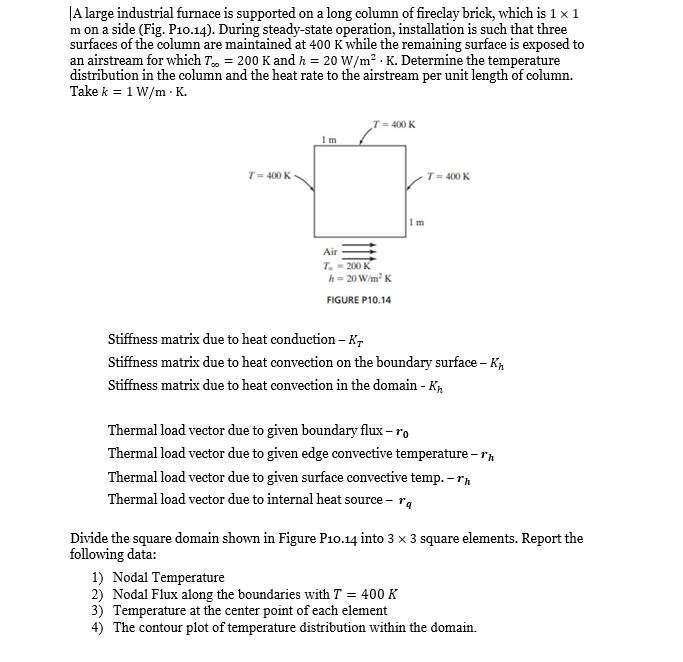 A large industrial furnace is supported on a long | Chegg.com