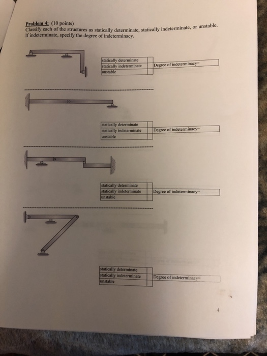 Solved Problem 4: (10 points) Classify each of the | Chegg.com