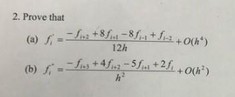 Solved Prove the first and second derivative are as shown | Chegg.com