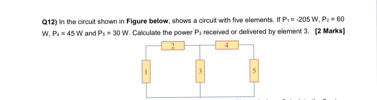 Solved Q12) In the circuit shown in Figure below, shows a | Chegg.com