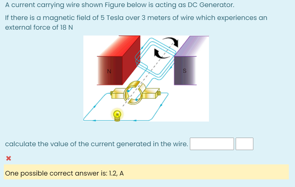 Solved A current carrying wire shown Figure below is acting | Chegg.com