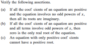 Solved Verify the following assertions. (a) If all the coef | Chegg.com