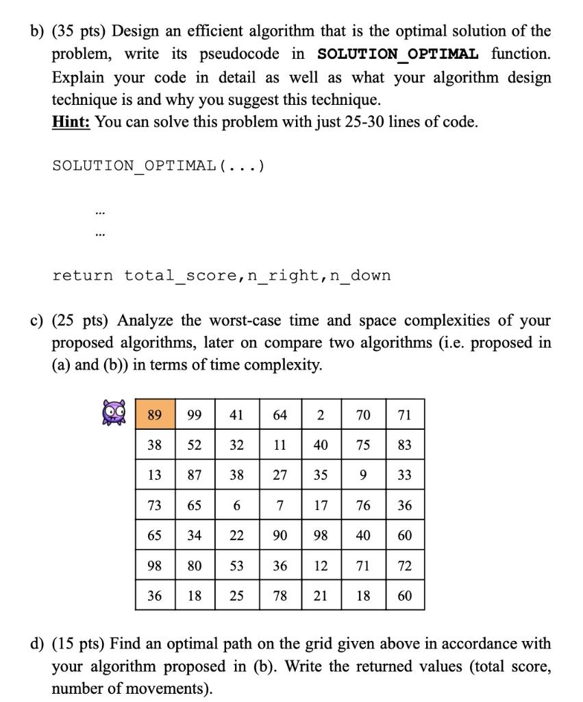 Solved Assume that you design a game in which a character | Chegg.com