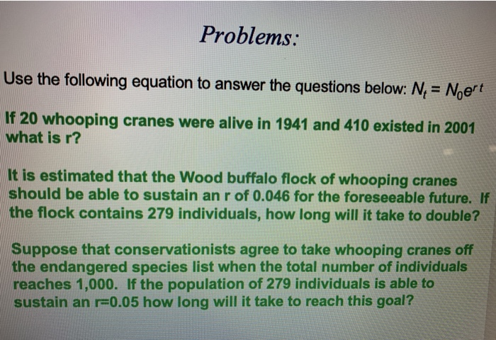 Solved Problems: Use the following equation to answer the | Chegg.com