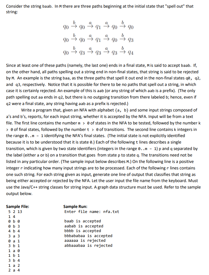 4 Depicted In The Figure Below Is A Nondeterministic