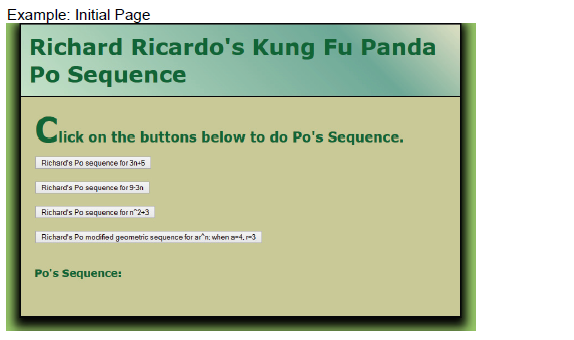 Solved Create a web page that displays the default | Chegg.com