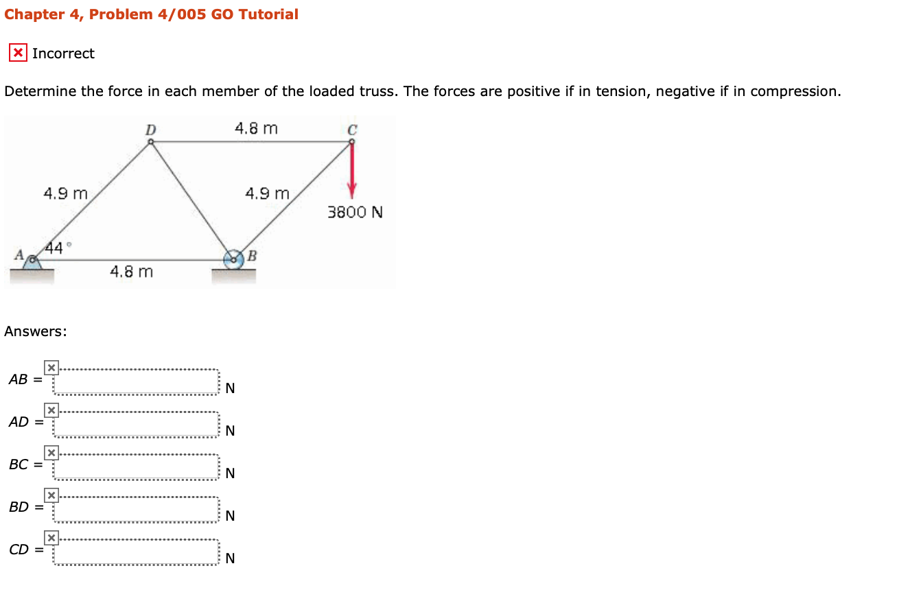 Solved Chapter 4, Problem 4/005 GO Tutorial x Incorrect | Chegg.com