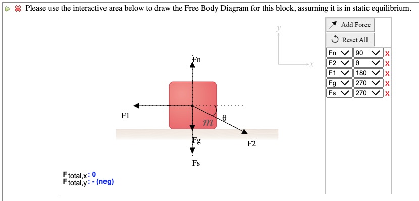 Solved (14%) Problem 7: A block with a mass of m rests on a | Chegg.com