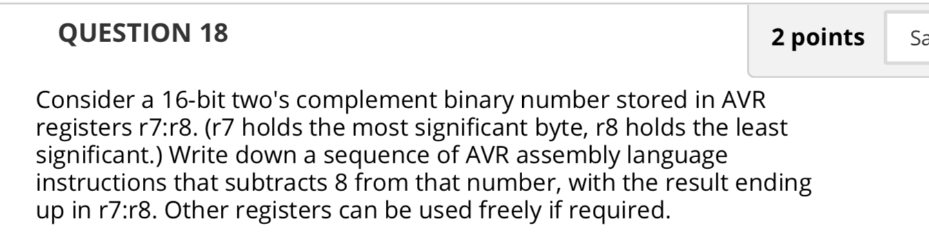 Solved Consider a 16-bit two's complement binary number | Chegg.com