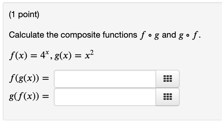 Solved Calculate The Composite Functions F∘g And G∘f 4287