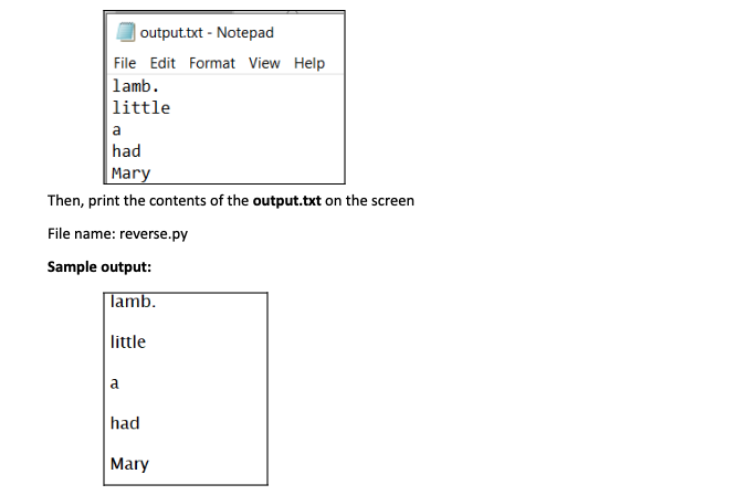 Solved B. Write a program that reads each line in a file, | Chegg.com