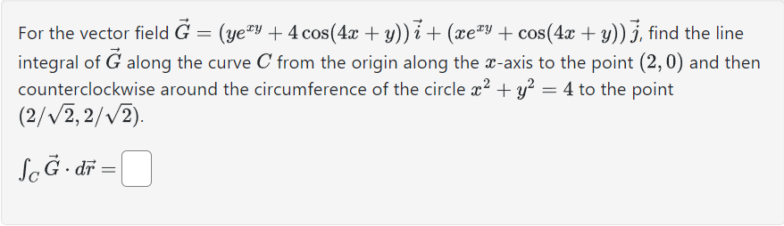 Solved For the vector field | Chegg.com