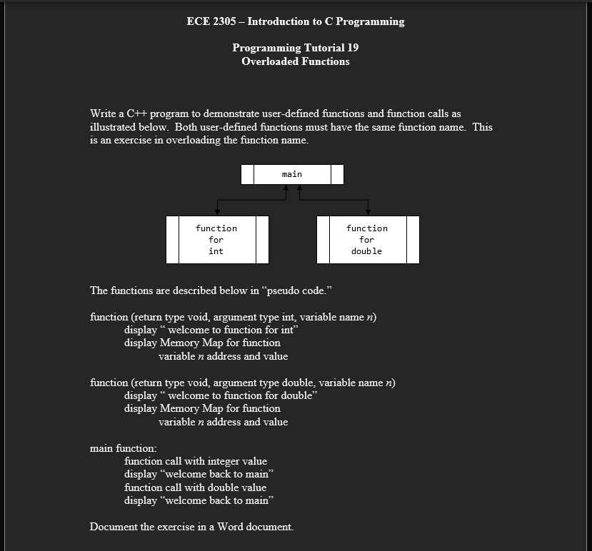 Solved Ece 2305 Introduction To C Programming Programming