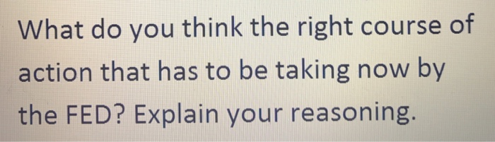 Solved What do you think the right course of action that has | Chegg.com