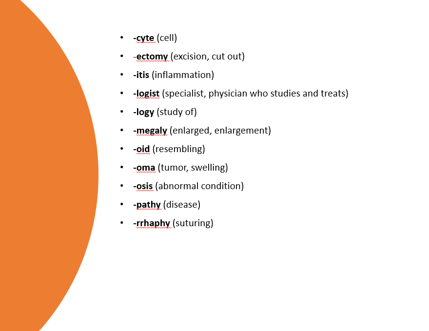 Solved - Aden/o (gland) - immun/o (immune, immunity) - | Chegg.com