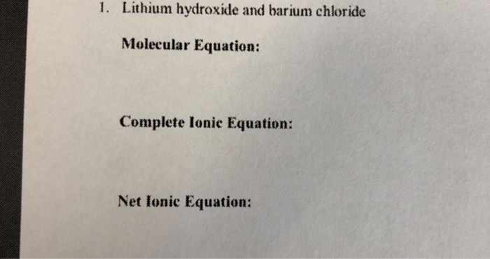 Solved Write balanced molecular, ionic, and net ionic | Chegg.com