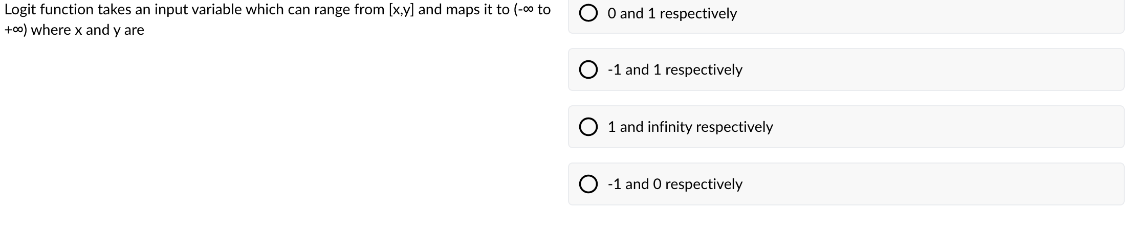 Solved Logit function takes an input variable which can | Chegg.com