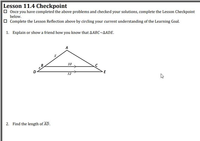 Solved Lesson 11.4 Checkpoint Once you have completed the | Chegg.com