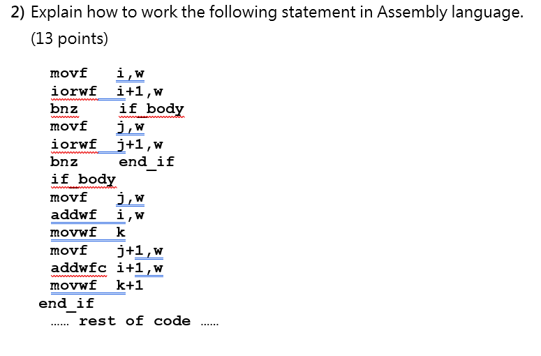 2) Explain how to work the following statement in | Chegg.com